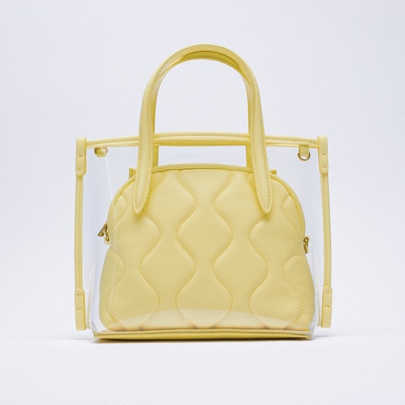 Zara | Bags | Zara Transparent Mini Tote Bag | Poshmark